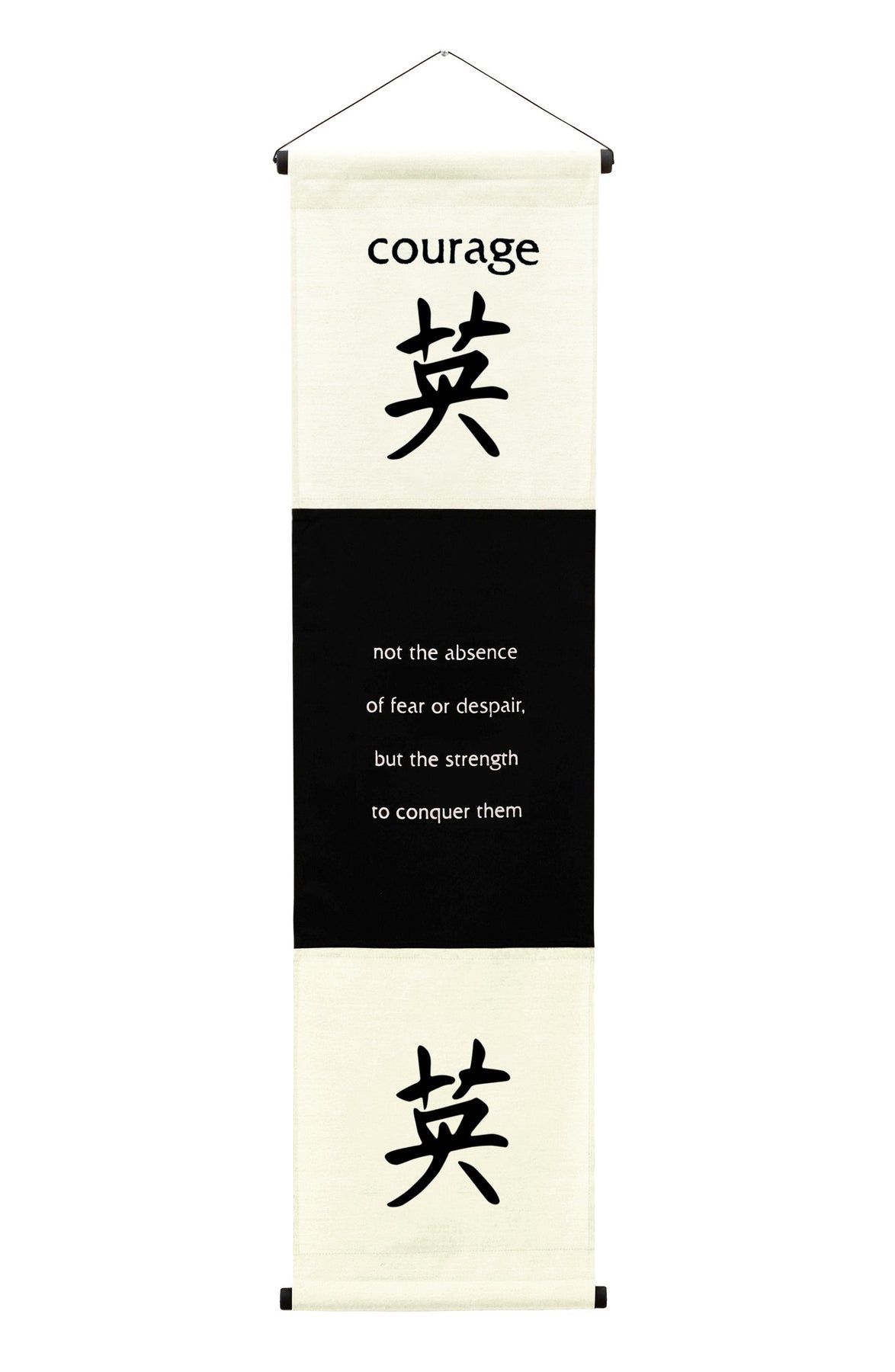 Inspirational Wall Decor "Courage" Banner Large, Inspiring Quote Wall